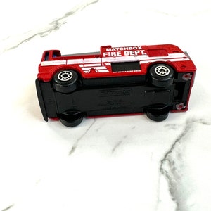 Vintage Matchbox Fire Dept Snorkle Truck ~ Red Truck & Gray Ladder ...