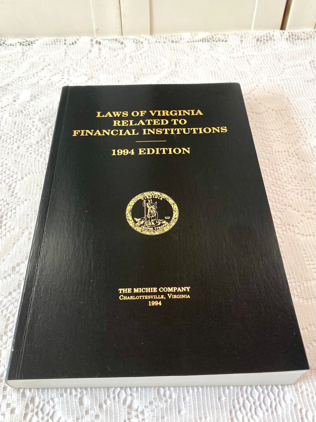 Vintage Book ~ Laws of Virginia Related to Financial Institutions ...
