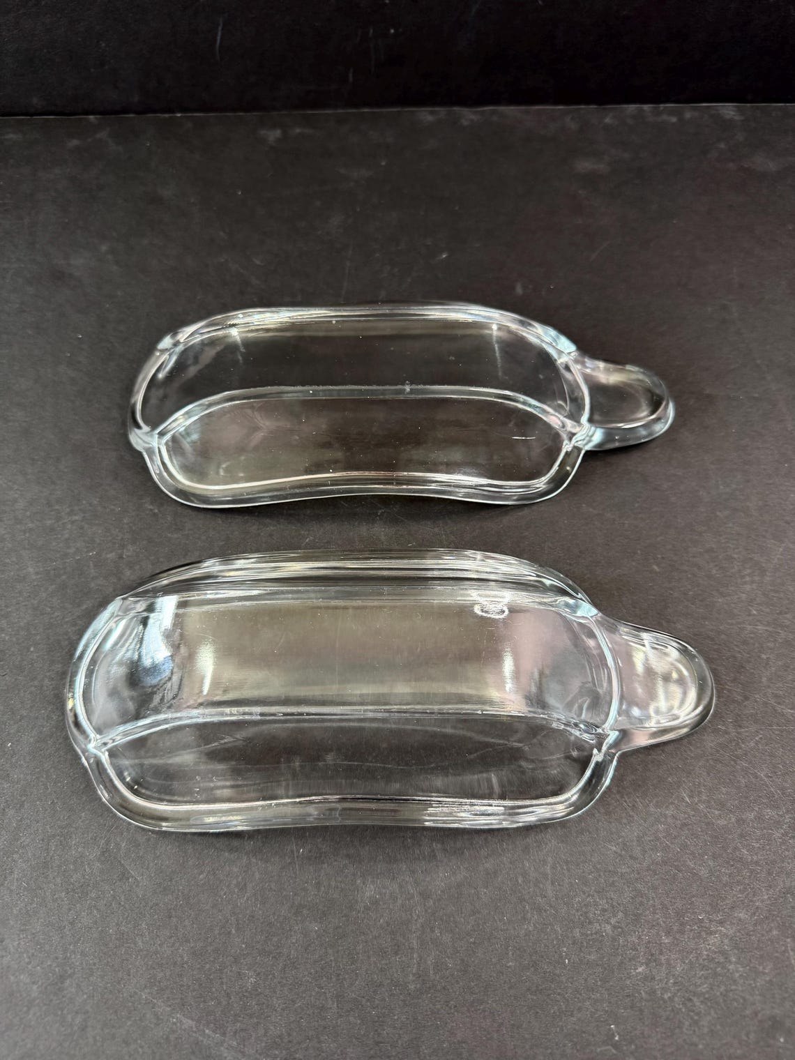 Vintage Pressed Glass Banana Split Boat/dessert Dish/relish Dish ...