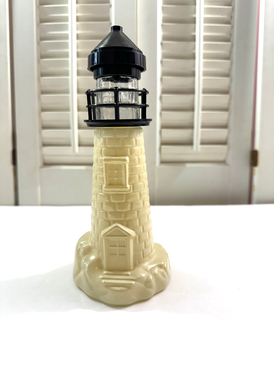Vintage Old Spice Lighthouse Decanter ~ Glass & Plastic ~ Made in USA ...