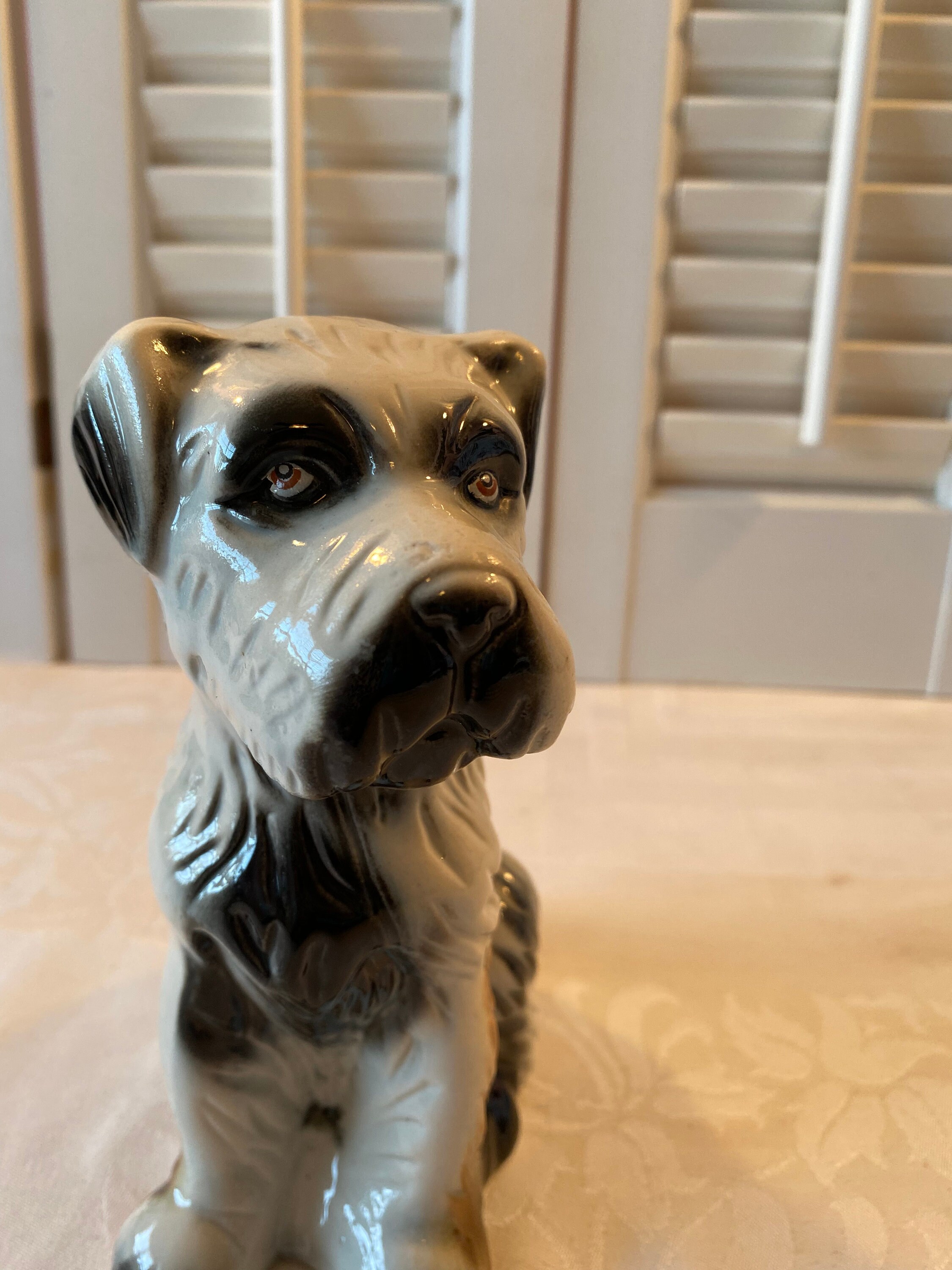 Vintage Ceramic Dog Statues