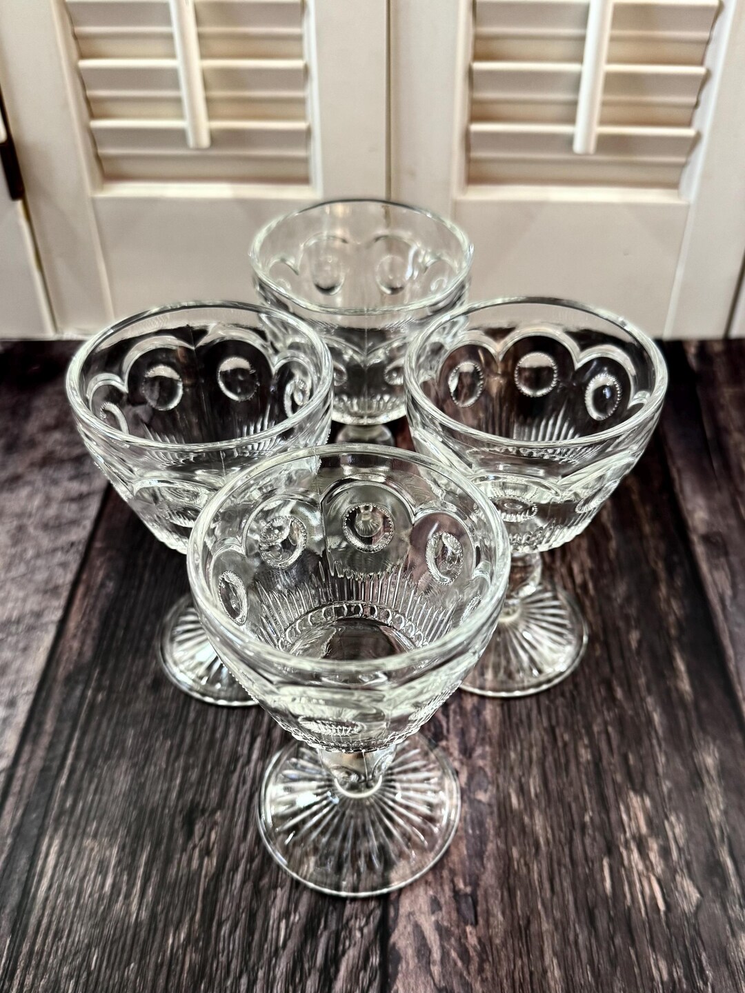 Vintage Manhattan Clear by U.S. Glass Drinking Glasses ~ Set of Four ...
