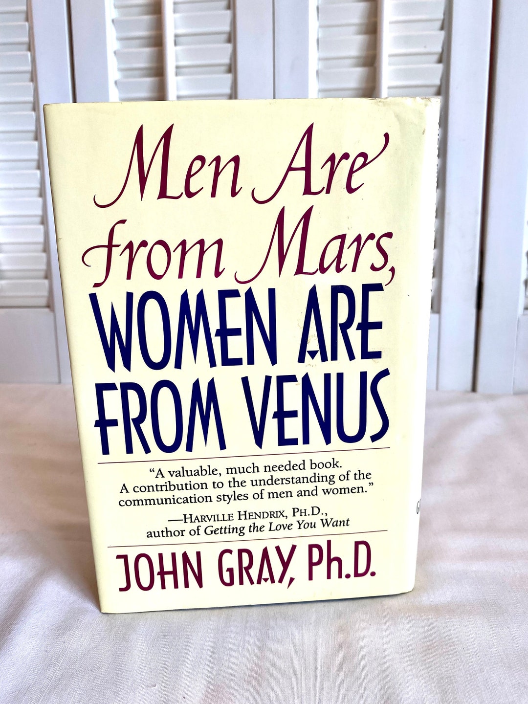 Vintage Book Men Are From Mars Women Are From Venus by John Gray, Ph D. 1992 First Edition ...
