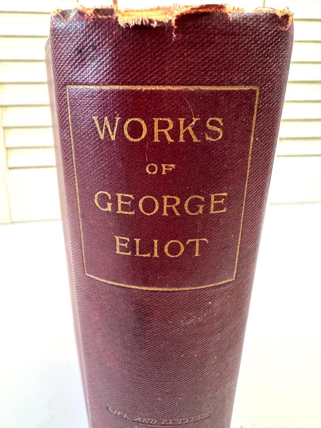 Vintage Book ~ Works of George Elliot Vol. 1 Edited by J. W. Cross ...