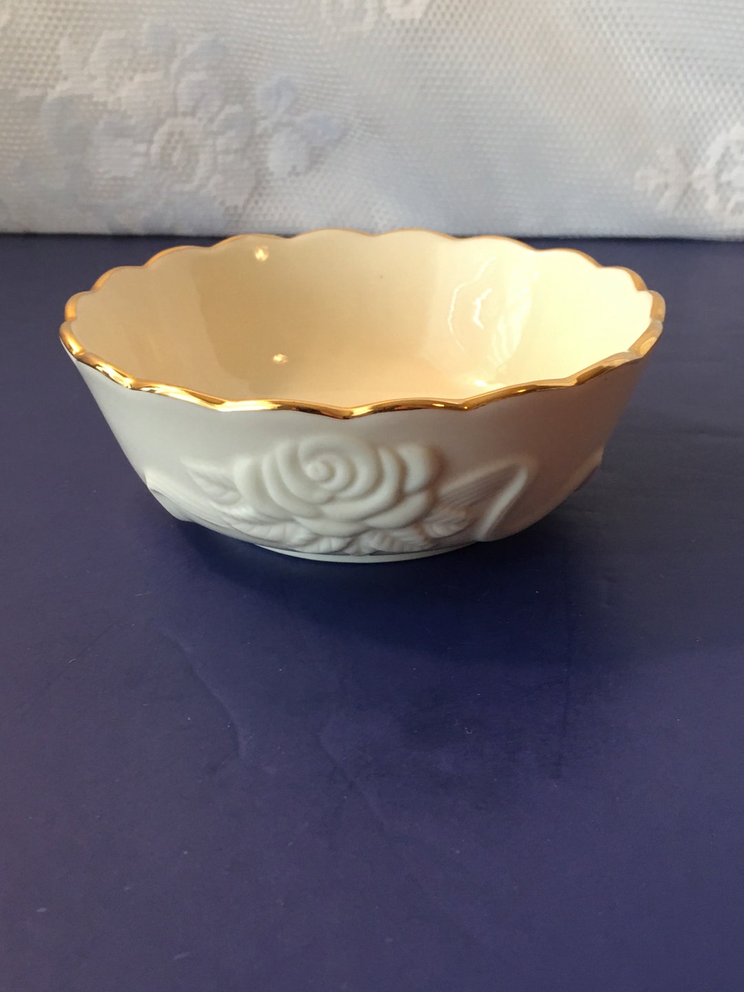 Vintage Lenox Rose Blossom Bowl ~ Rosebud Collection by Lenox ...
