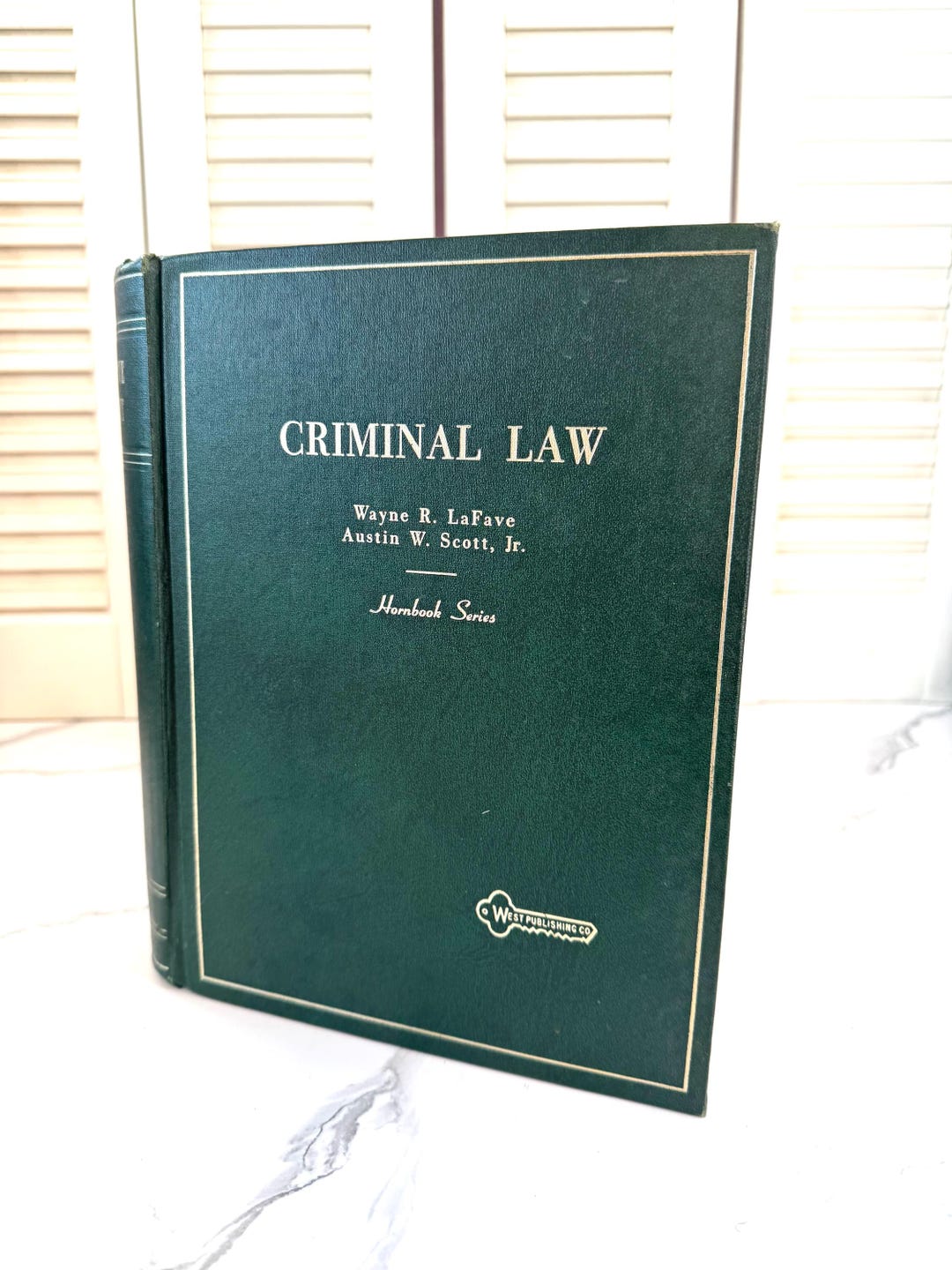 Vintage Book ~ Criminal Law by Wayne R Lafave Austin W Scott Jr ~ 1972 ...