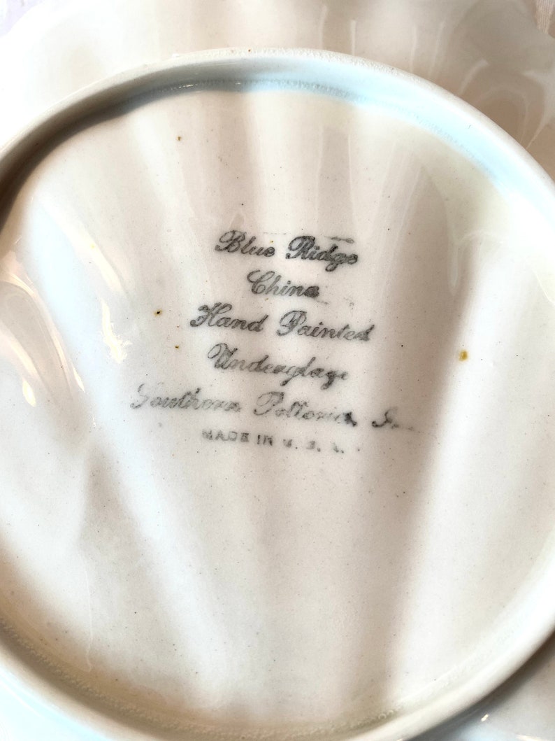 Vintage Blue Ridge China Leaf Plate Southern Pottery Inc. - Etsy