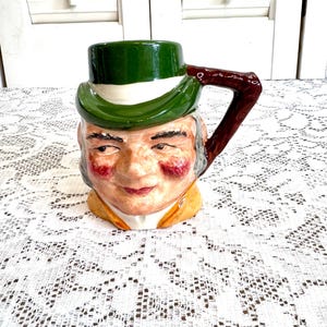 Vintage Toby Jug ~ Toby Mug ~ Character Mug ~ Man With Green and White ...