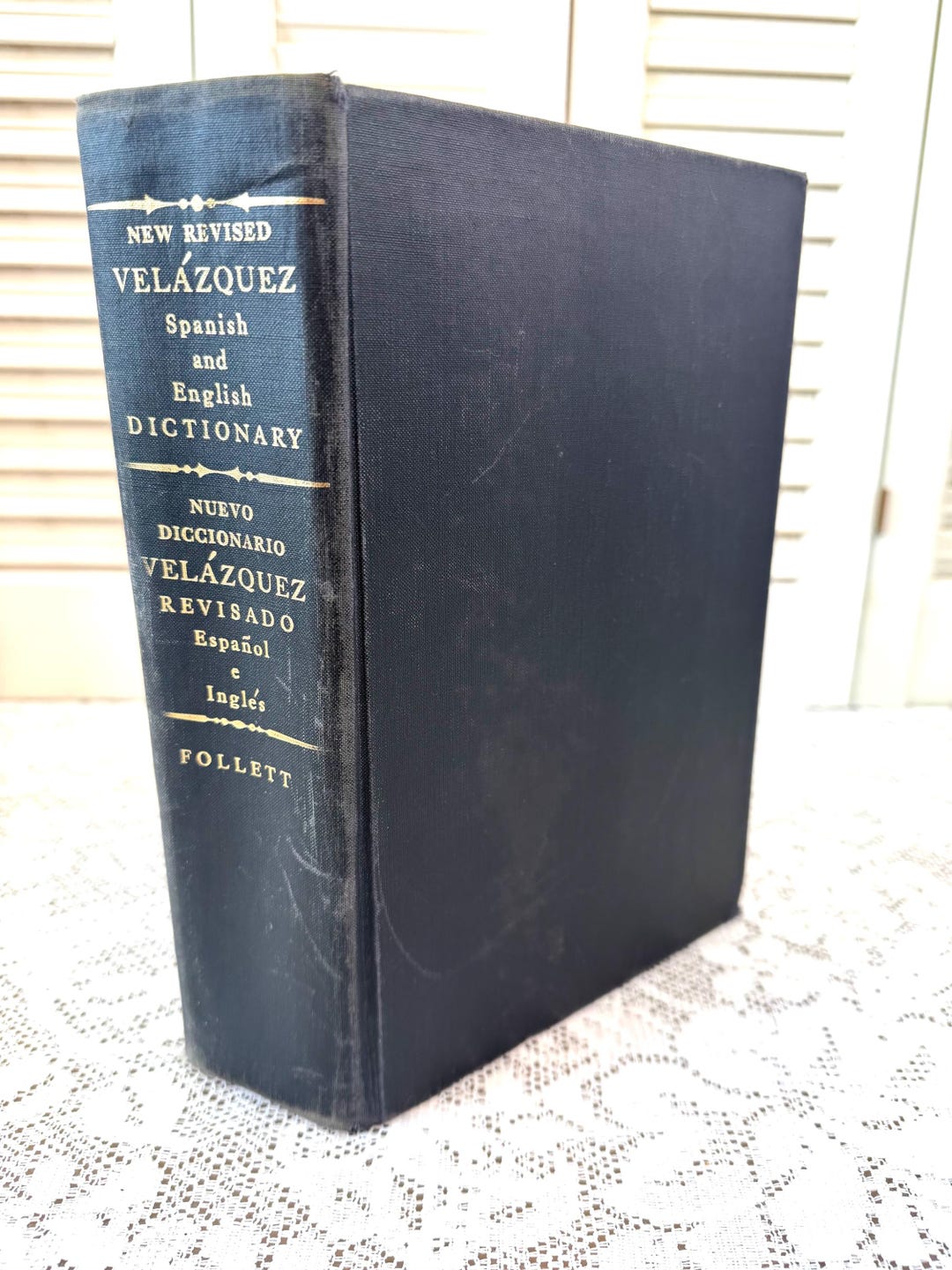 Vintage Book~new Revised Velazquez Spanish and English Dictionary 1961 ...