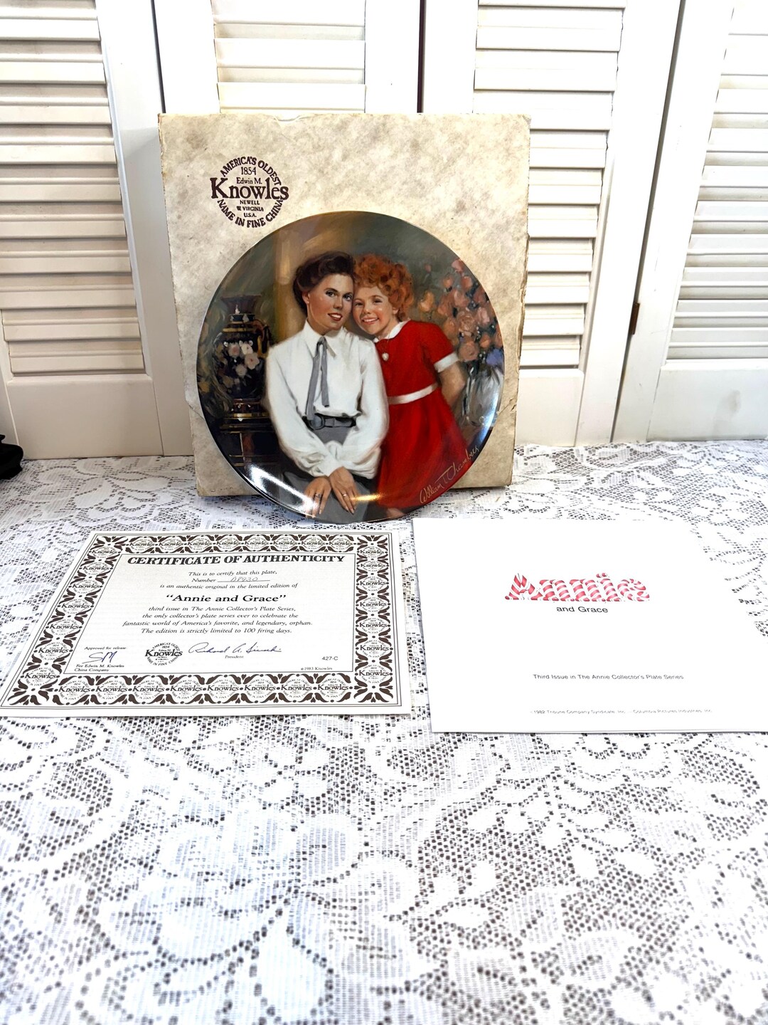 Vintage the Annie Collectors Plate Series Collectible Plate “annie and ...
