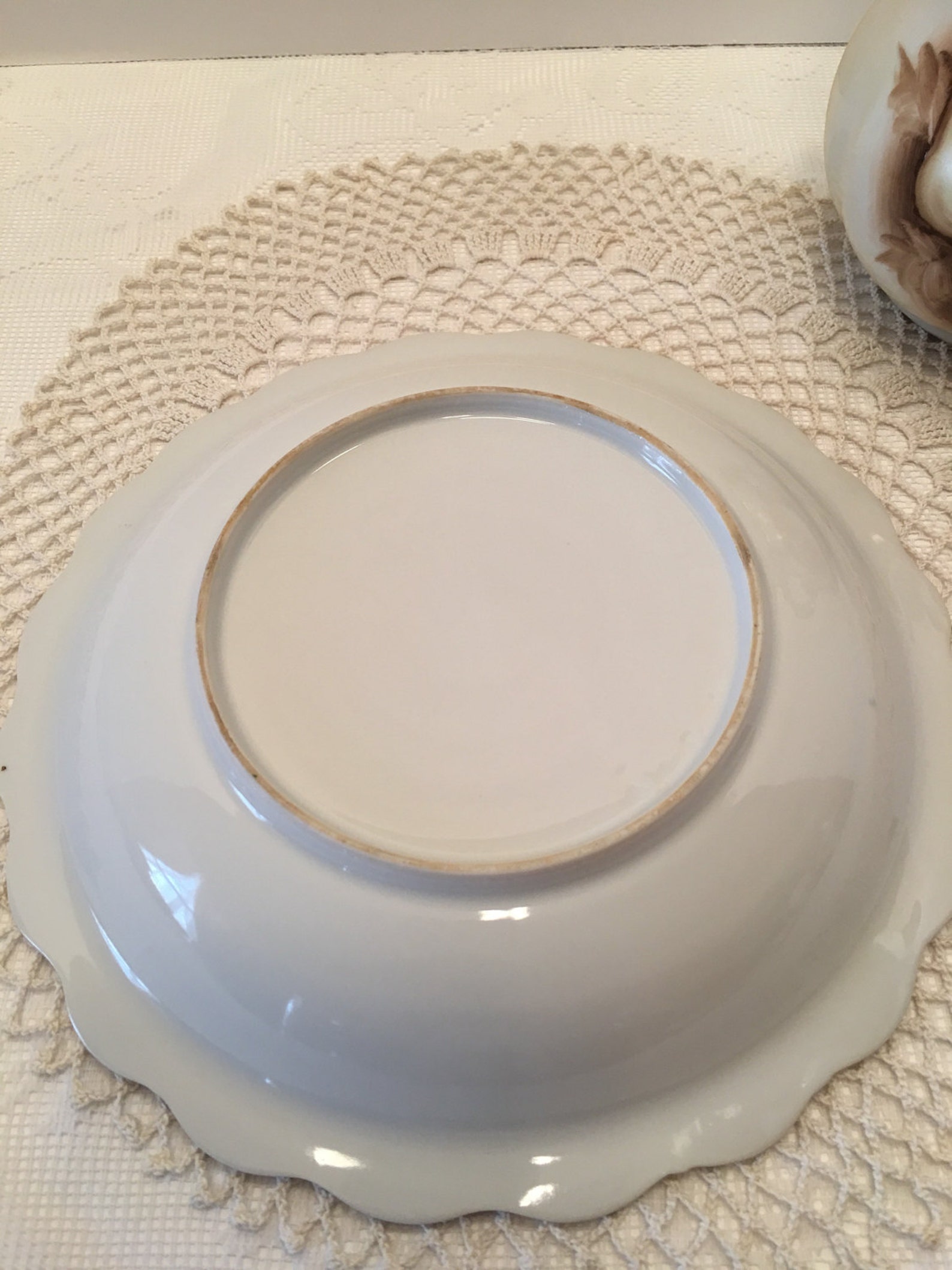 Enesco Japan Bowl and Pitcher ~ Water Basin and Jug ~fruit Motif Design ...