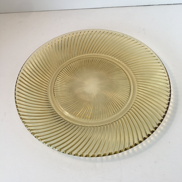 Yellow Glass Plate - Etsy
