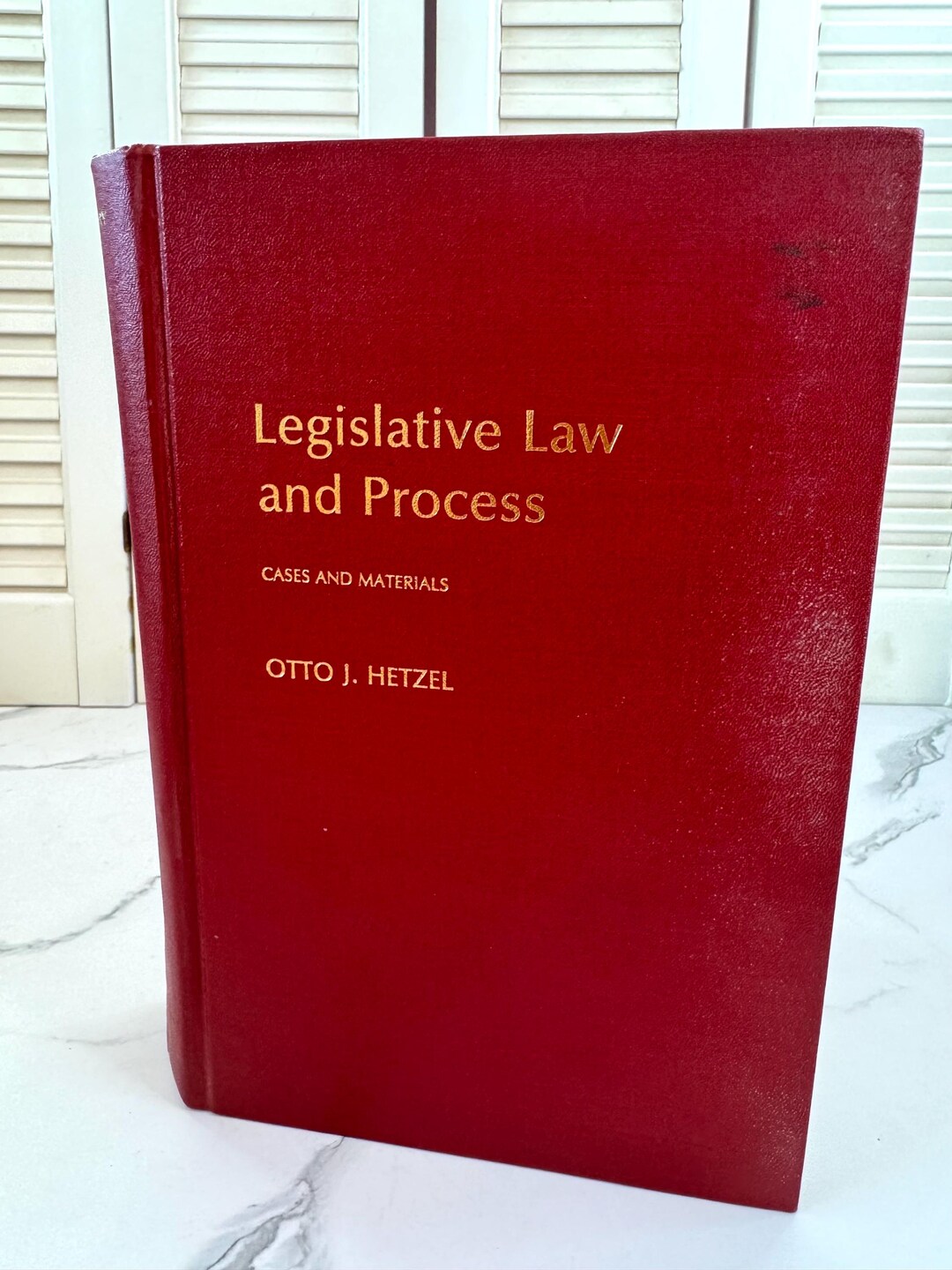 Vintage Book ~ Legislative Law and Process by Otto J Hetzel ~ 1980 ...