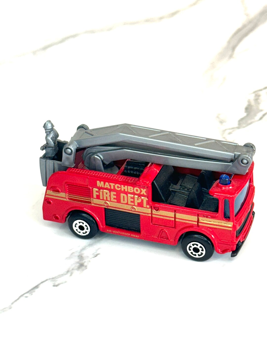 Vintage Matchbox Fire Fire Dept Snorkel ~ Red Fire Truck & Gray Ladder ...