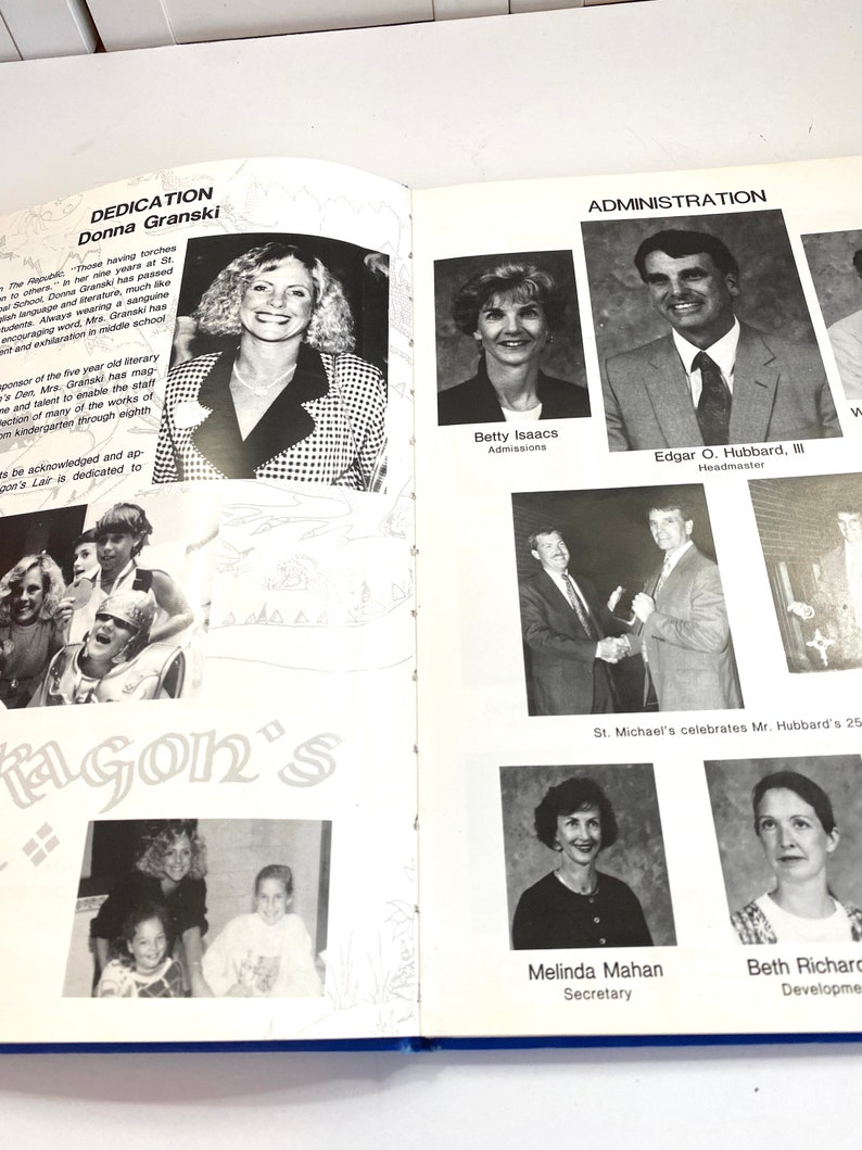 Vintage Elementary School Yearbook 1993 Dragons Lair St - Etsy