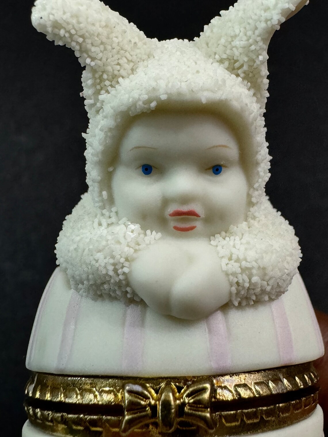 Vintage Department 56 Snowbabies Hinged Box ~ Sunny Side up ~ Year 1999 ...