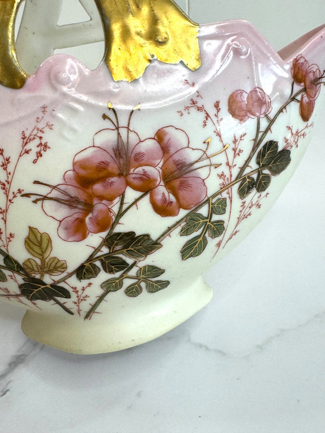Vintage Robert Hanke RH Porcelain Basket ~ Vase ~ Made in Austria ...