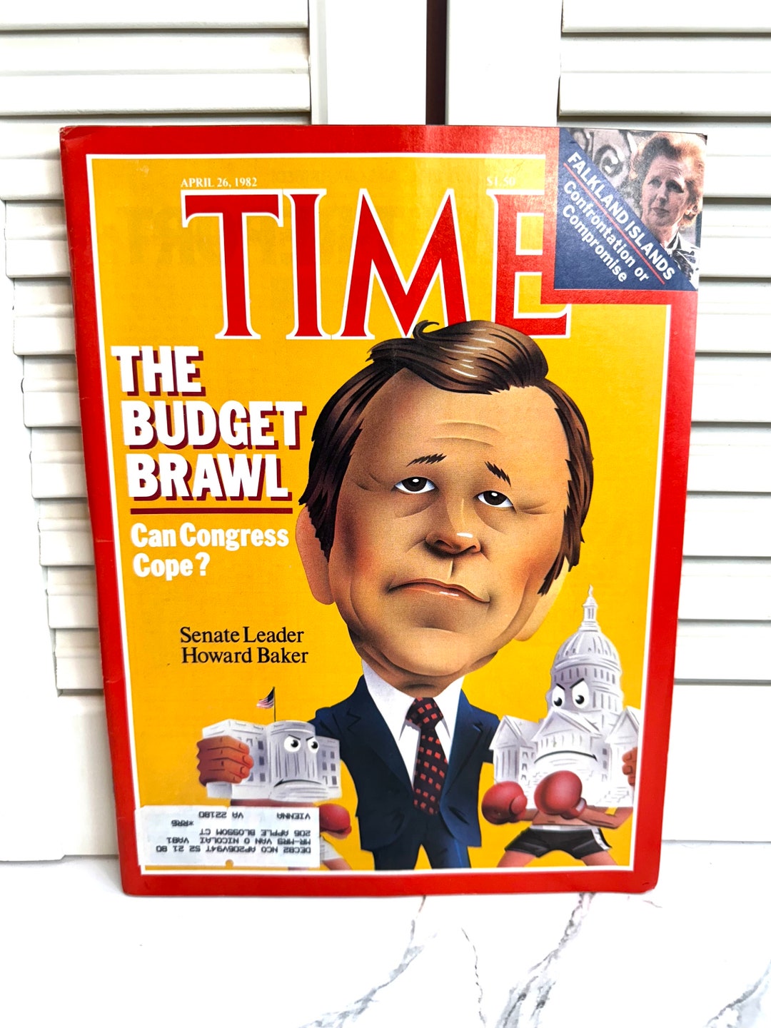 Vintage Time Magazine ~ April 26, 1982 *shows a Little Wear and Tear - Etsy