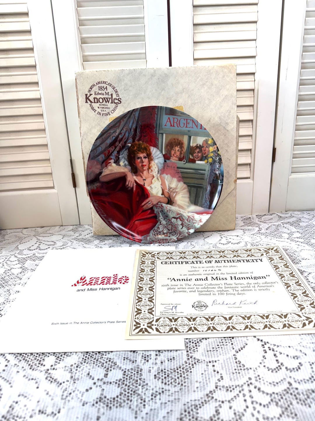 Vintage the Annie Collectors Plate Series Collectible Plate “annie and ...