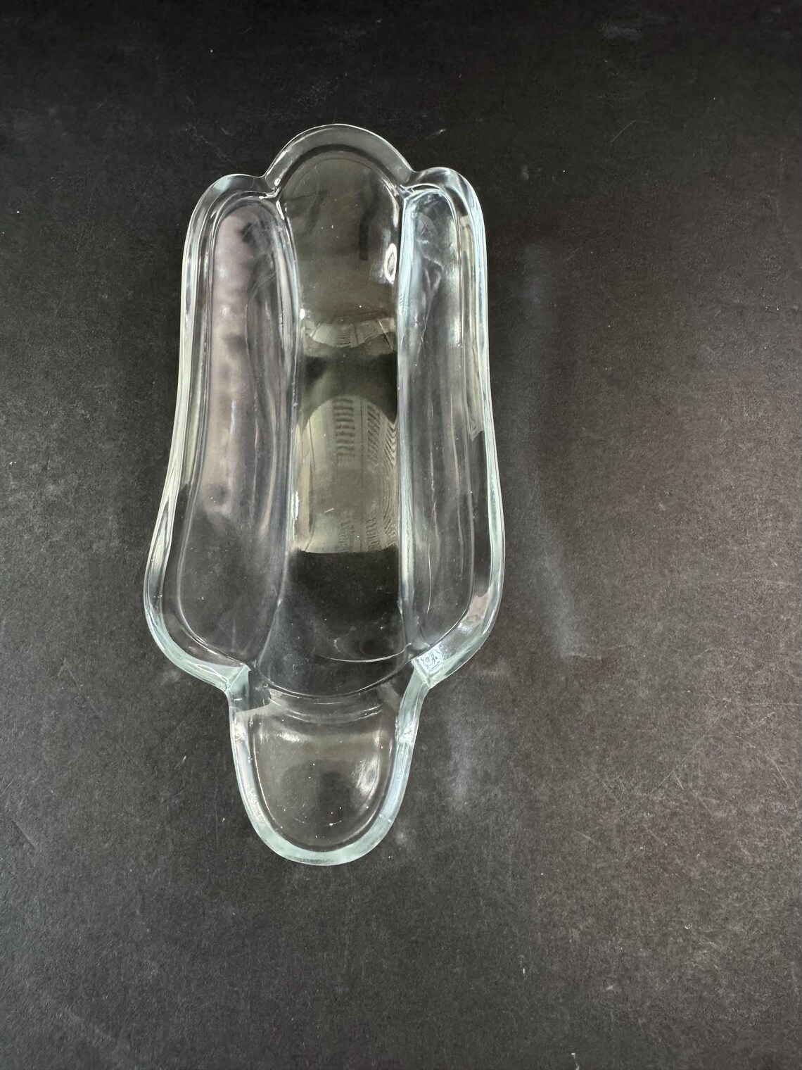 Vintage Pressed Glass Banana Split Boat/dessert Dish/relish Dish ...