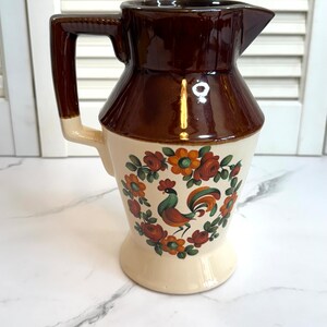 Vintage Mccoy Pottery Yorkville Rooster Pitcher ~ Made in USA ~ 1970’s ...
