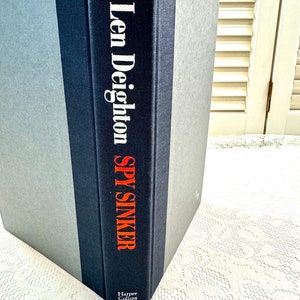 Vintage Book ~ Spy Sinker ~ by Len Deighton ~ 1990 ~ Hardcover/dust ...