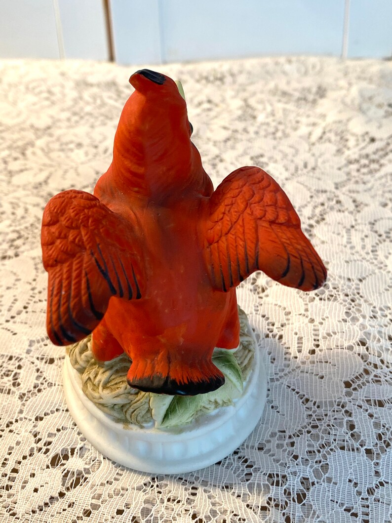 Vintage Lefton China Bird Figurine Cardinal KW 1637 Red | Etsy