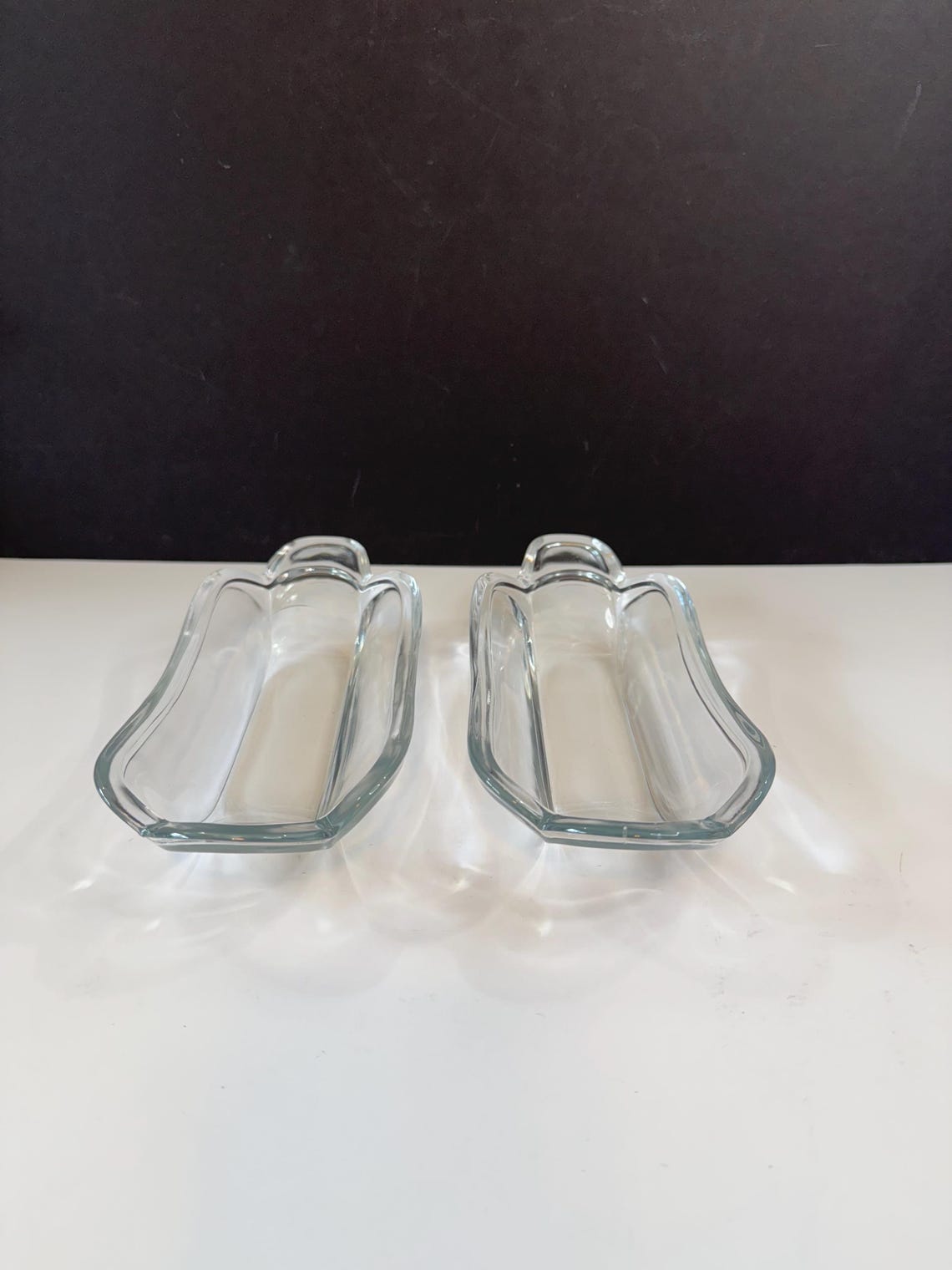 Vintage Pressed Glass Banana Split Boat/dessert Dish/relish Dish ...