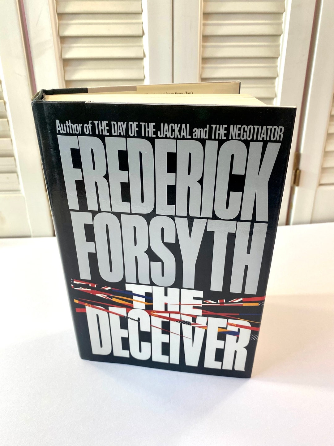 Vintage Book ~ the Deceiver ~ Frederick Forsyth ~ 1991 ~ Hardcover W ...
