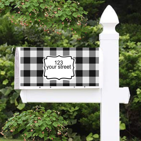 Buffalo Plaid Mailbox Cover - Etsy