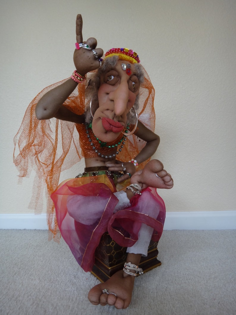 Handmade Collection Art Doll yogi. Wisdom. Health., OOAK magic of Yoga ...