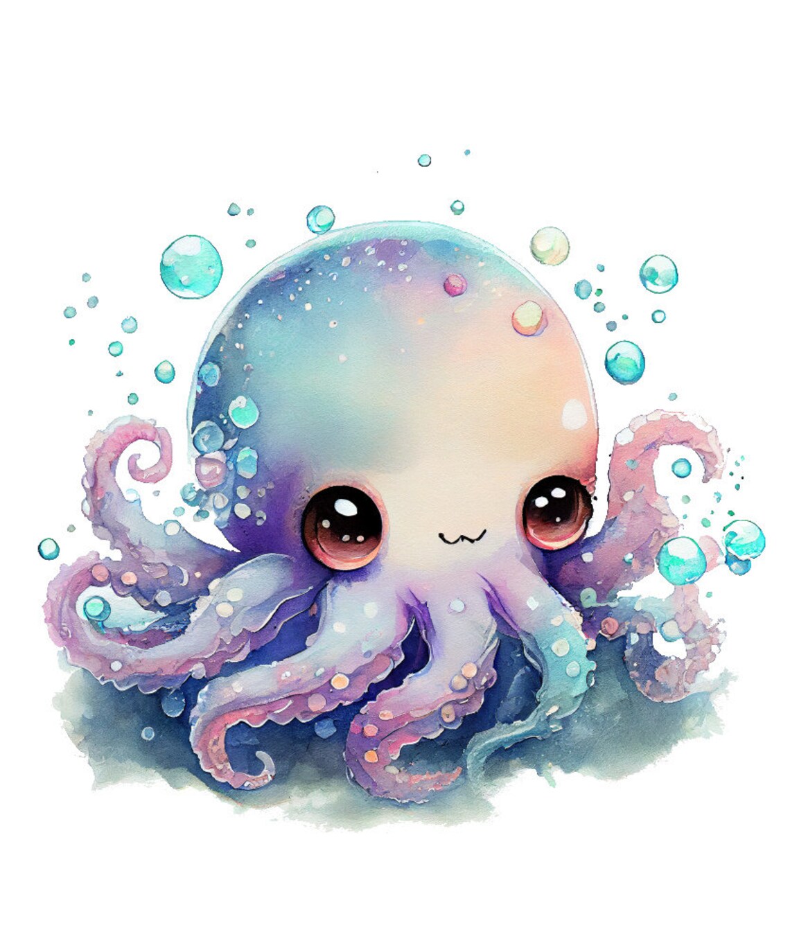 Octopus 100% Cotton Fabric Panel Square Quilting Small - Etsy