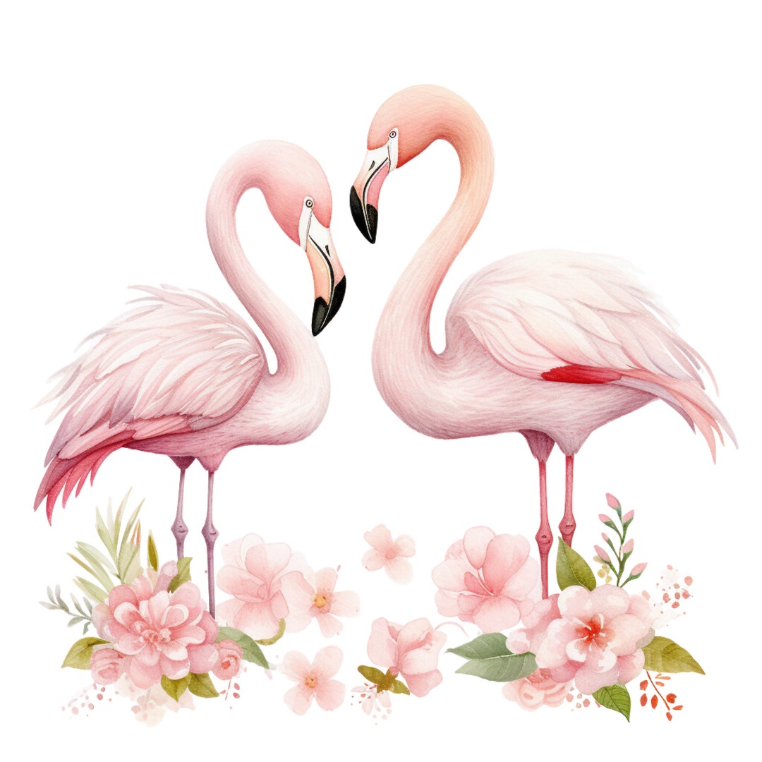 Flamingos 100% Cotton Fabric Panel Square Small Quilting Sewing Block ...