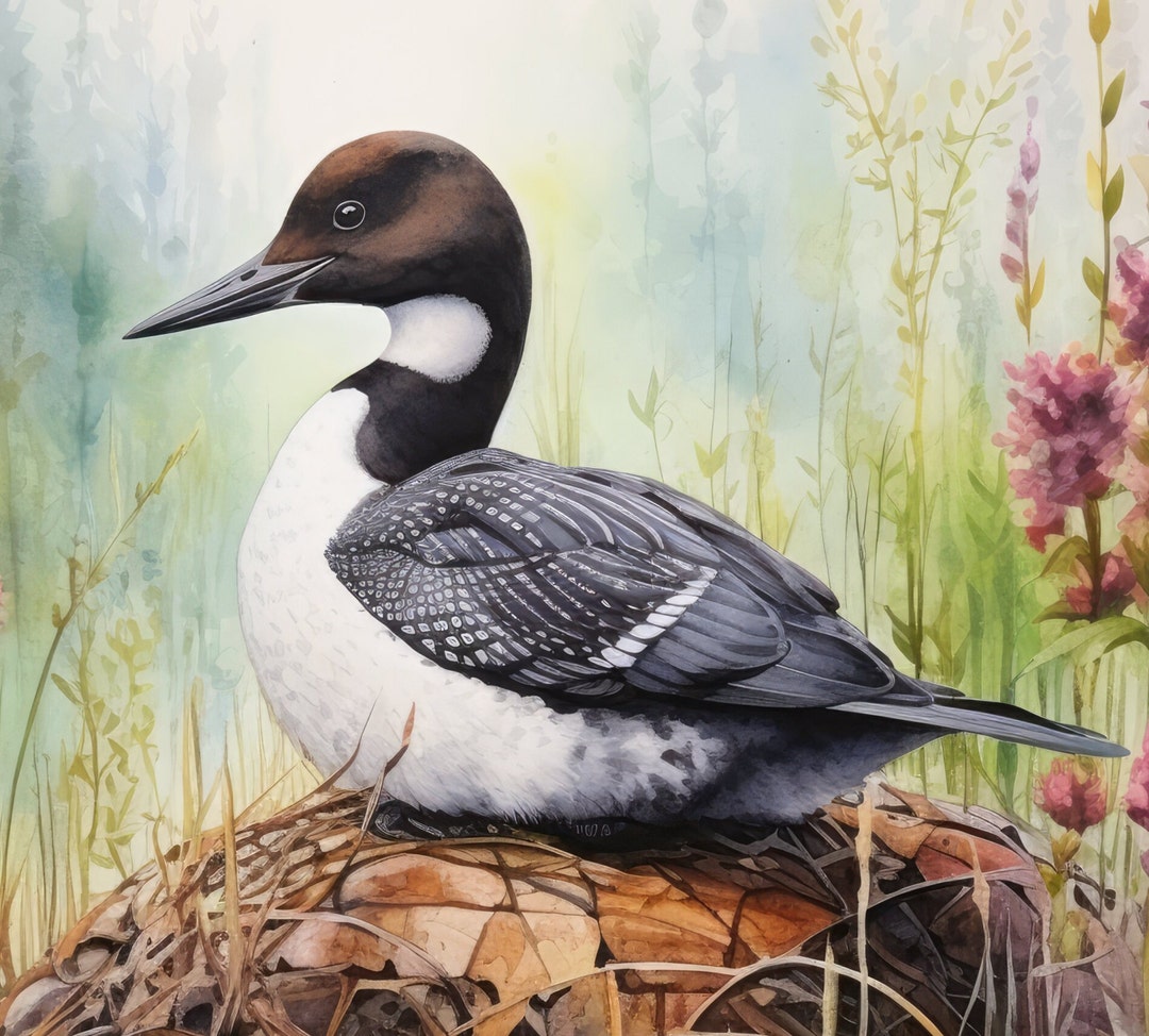 Loon 100% Cotton Fabric Panel Block | Small Sewing Quilting Square ...