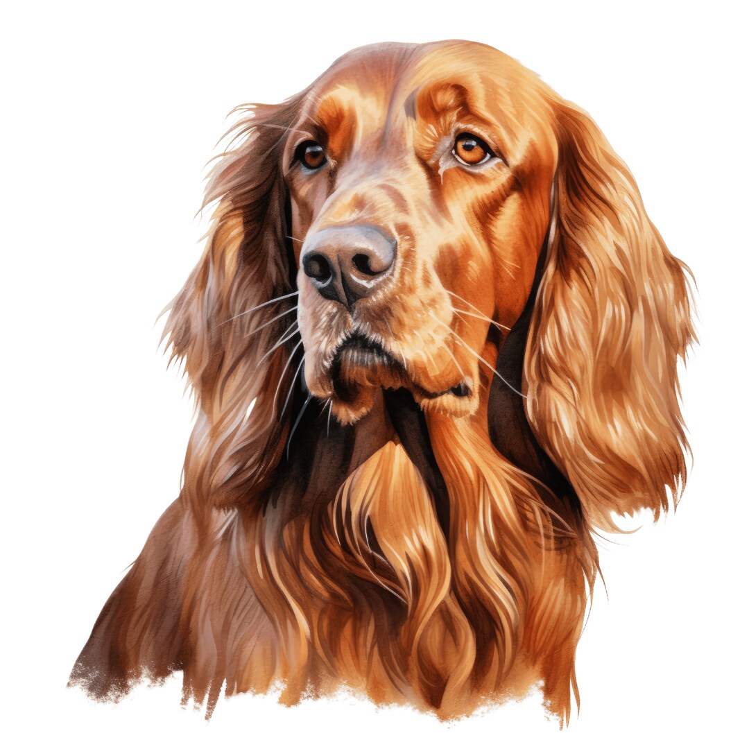 Irish Setter 100% Cotton Fabric Panel Square Small Sewing Quilting ...