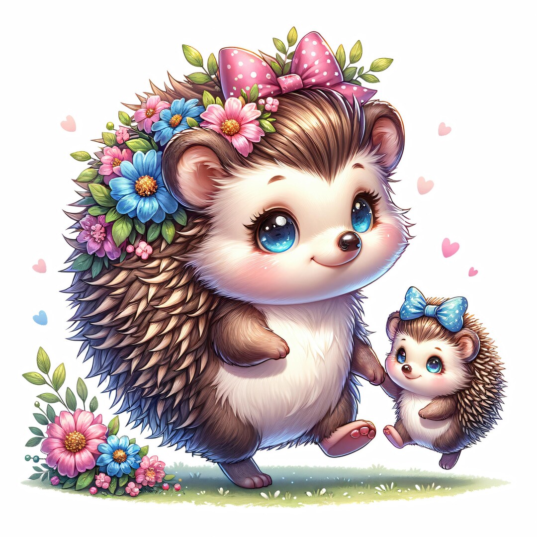 Hedgehogs 100% Cotton Fabric Panel Block | Small Quilting Sewing Square ...