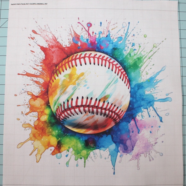 Baseball Quilt Panel - Etsy