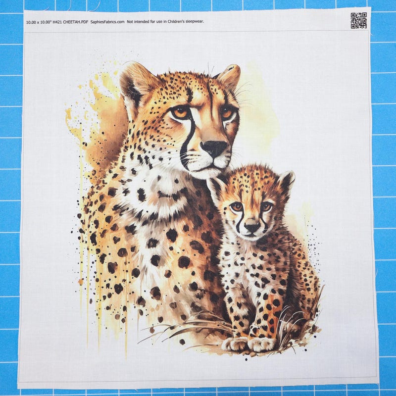 Cheetah Print Fabric - Etsy