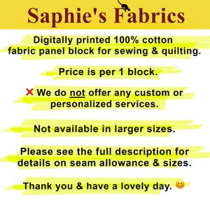 Psalm 100:4 Faith / Scripture 100% Cotton Fabric Panel Block | Small Sewing Quilting Square ...