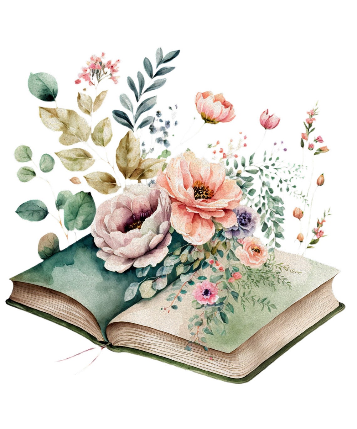 Floral Book Boho 100% Cotton Fabric Panel Square Quilting - Etsy