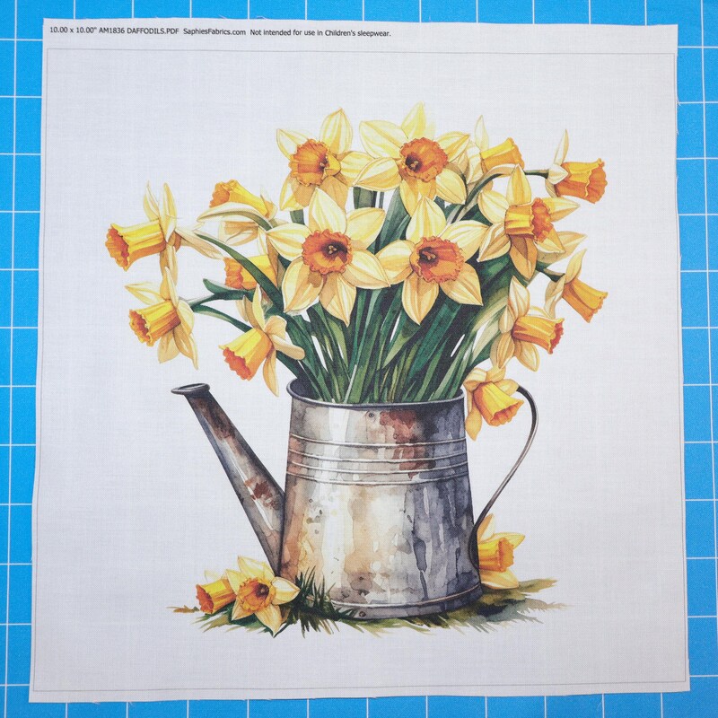 Daffodil Quilt Block - Etsy