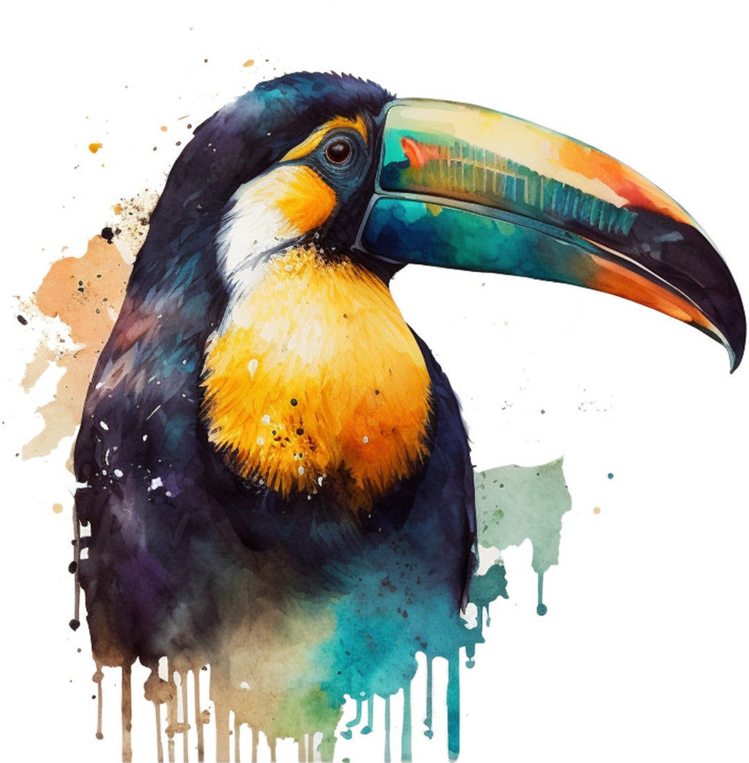 Toucan 100% Cotton Fabric Panel Square Small Quilting Sewing Block - Etsy