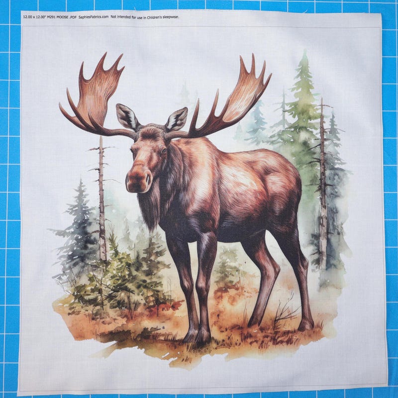 Moose Fabric - Etsy