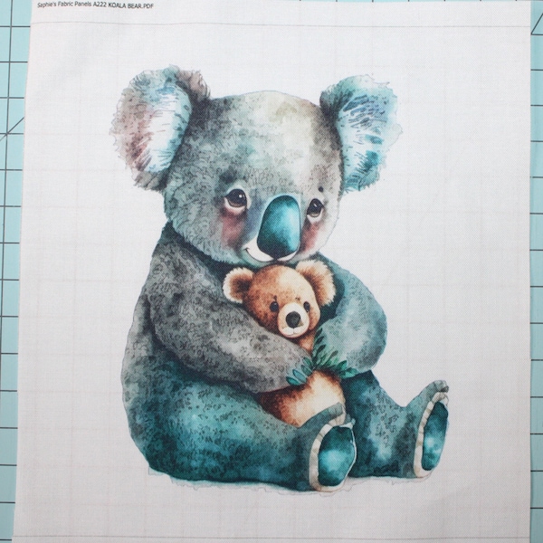 Fabric Panel Koala Bear - Etsy
