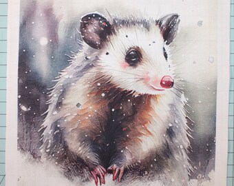 Possum Fabric Awesome Possum by Allieleigh Possum Nocturnal Animals ...