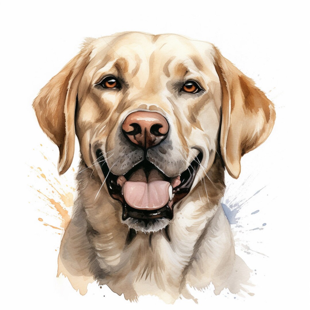 Labrador Dog 100% Cotton Fabric Panel Square Small Sewing Quilting ...