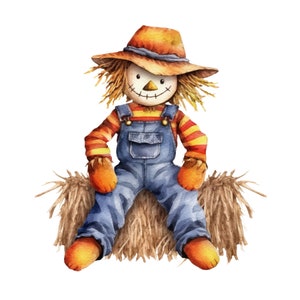 Scarecrow 100% Cotton Fabric Panel Square Small Quilting Sewing Panel ...