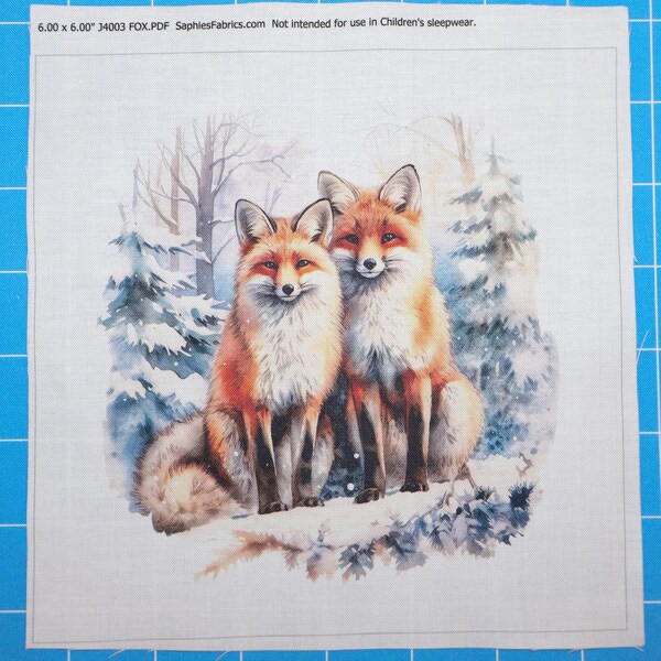 Fox Fabric Panel - Etsy
