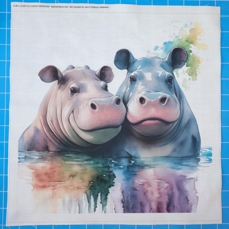 Hippo Quilt - Etsy