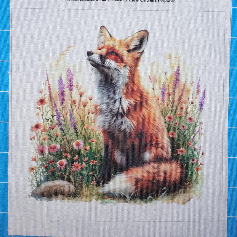 Fox Fabric Panel - Etsy